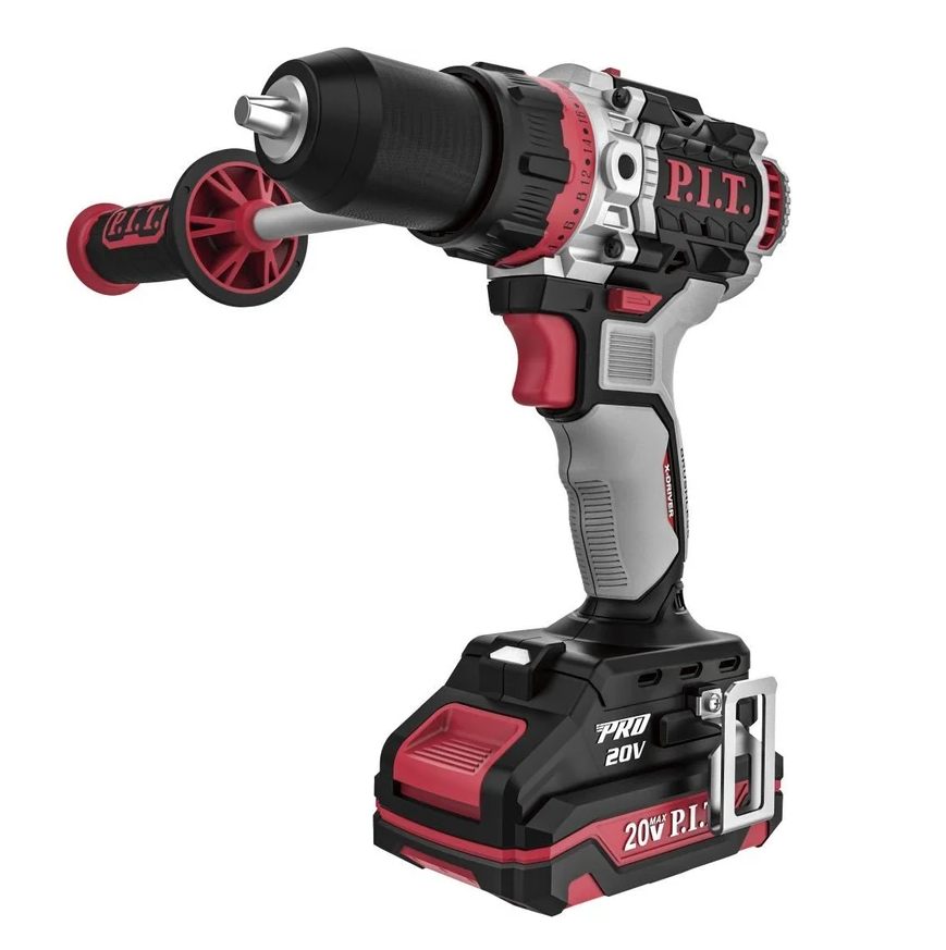 Аккумуляторный шуруповерт P.I.T. PSB20H-13D бесщеточный, 20В, 1Акк 2Ач, 75Нм, быстрая зарядка