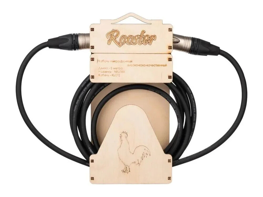 Кабель микрофонный XLRm-XLRf, Rooster RUS0903, 3м