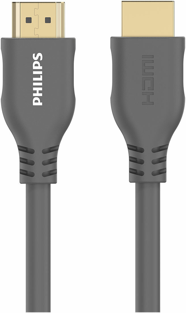 Кабель HDMI Philips 2.1 Ultra (High Speed HDMI R), 28AWG, OD 6.5mm, 3 м, Gray