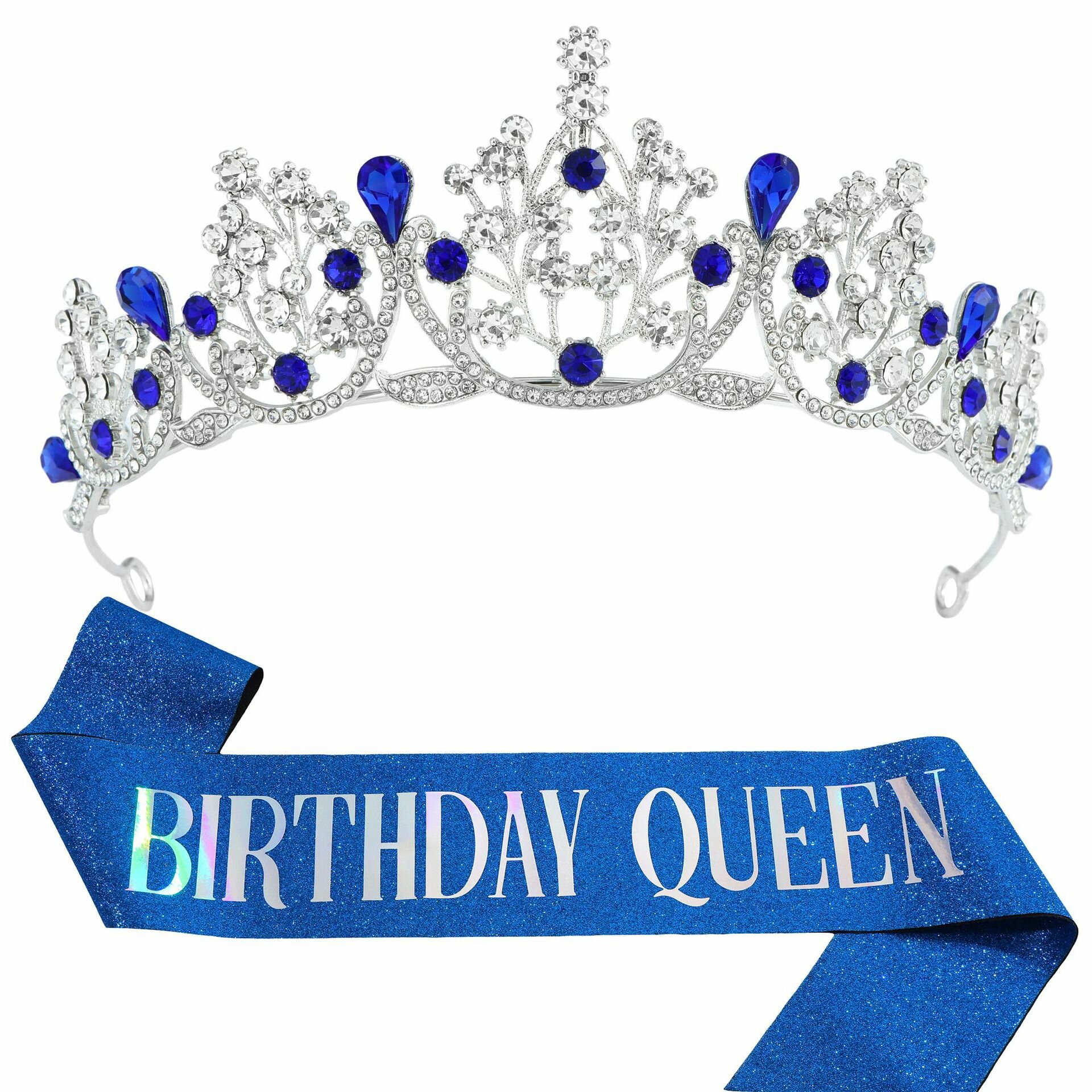 Костюм "Новый день рождения", корона, синий, размер 1