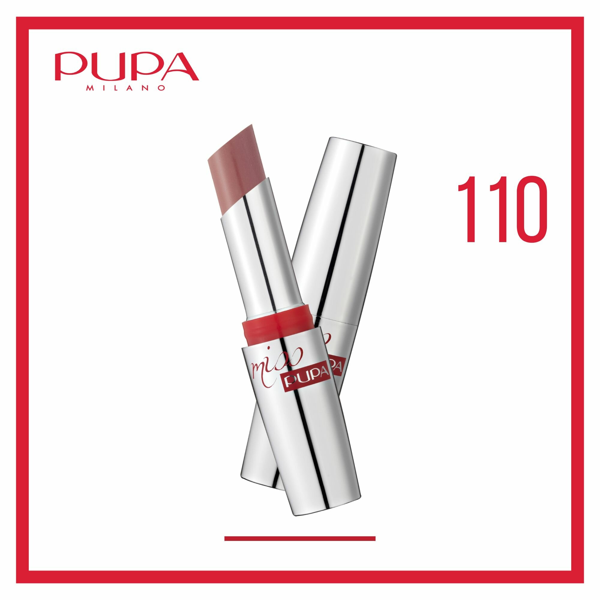 PUPA Губная помада Miss Pupa тон №110, нюдовый