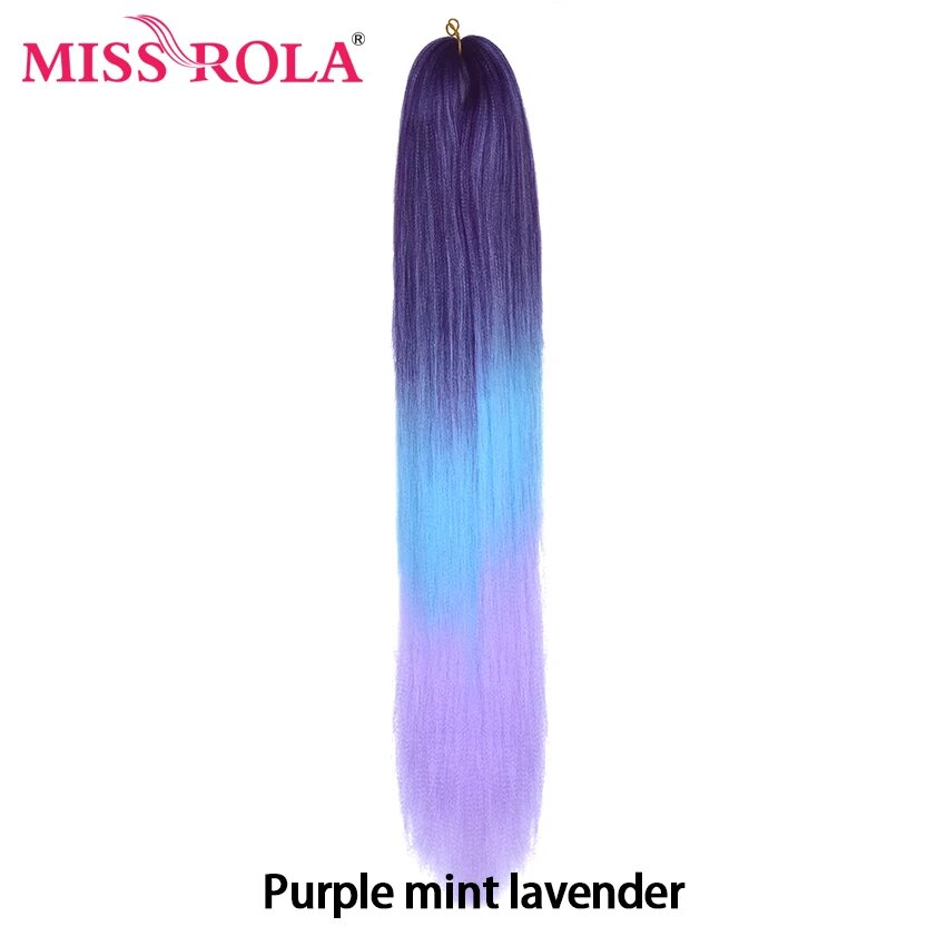 Miss Rola синтетические косы канекалон 30 дюймов розовые Purple mint lavender