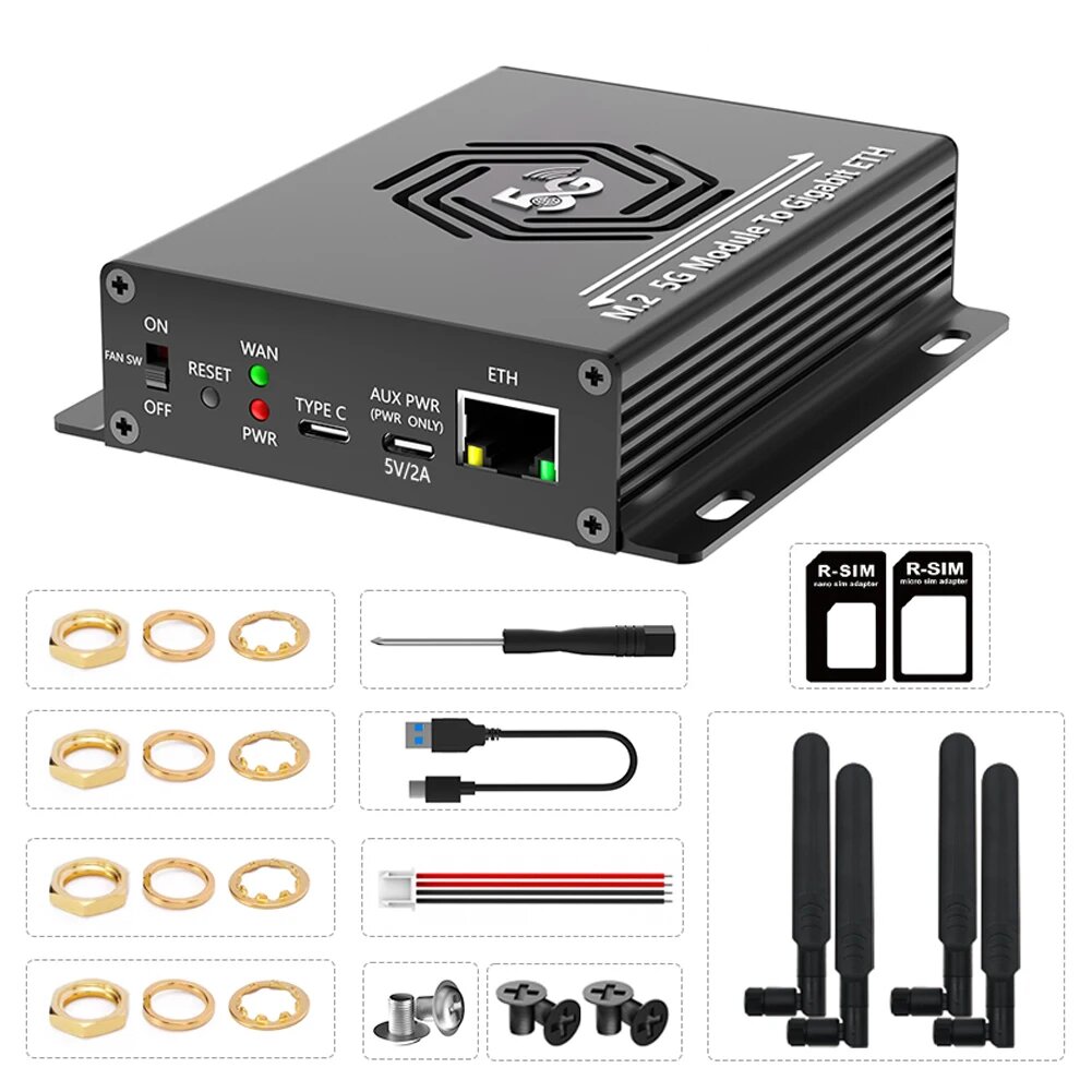 VODOOL Адаптер NGFF M.2 на USB 3.0 с 4 антеннами