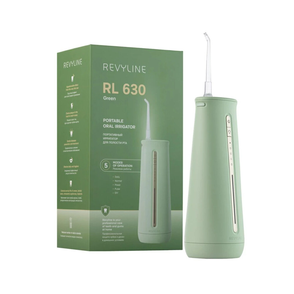 Ирригатор для зубов портативный Revyline RL 630 Green