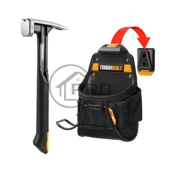 TOUGHBUILT 16 унций молоток с гладким стальным наконечником и резиновой рамкой + набор инструментов с подвесным молотком