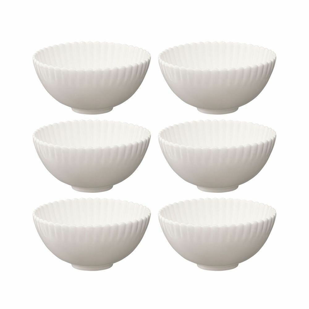 Набор салатников Tkano Kitchen Spirit, фарфор, белый, 750 мл, 6 шт.