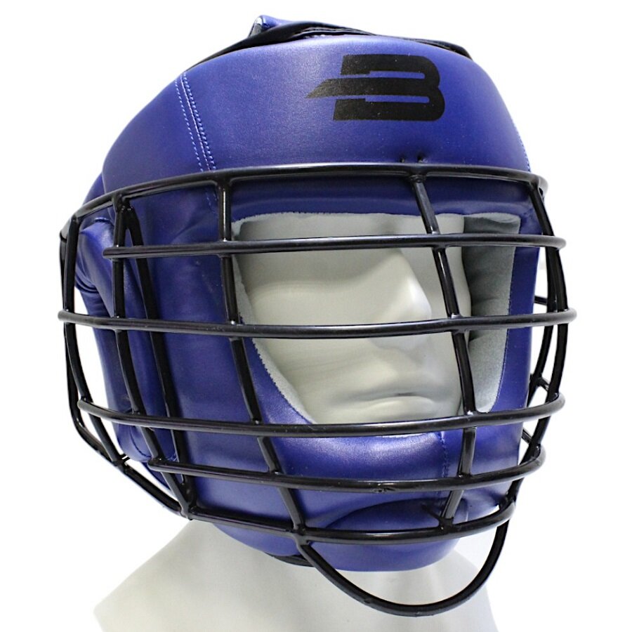 Шлем с металлической маской BoyBo Flexy синий, M