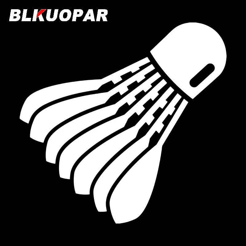 BLKUOPAR бадминтон автомобиль наклейка личность креативный Забавный простой виниловый белый, 15cm