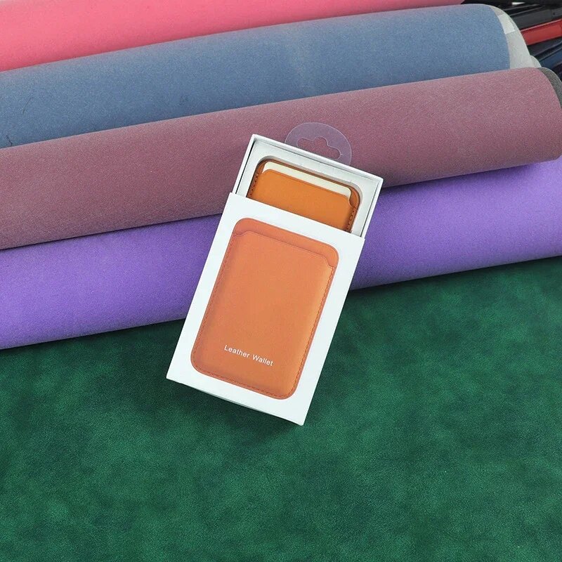 Коробка для Apple Magsafe, кожаный магнитный кошелек, сумка-держатель для карт, чехол для iPhone 13, 12, 14, 15, Pro Max, брендовые аксессуары