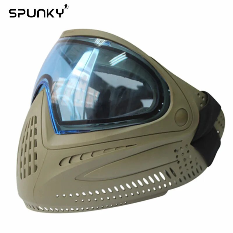 Пейнтбольная маска Spunky PMC01 Green Sky Blue