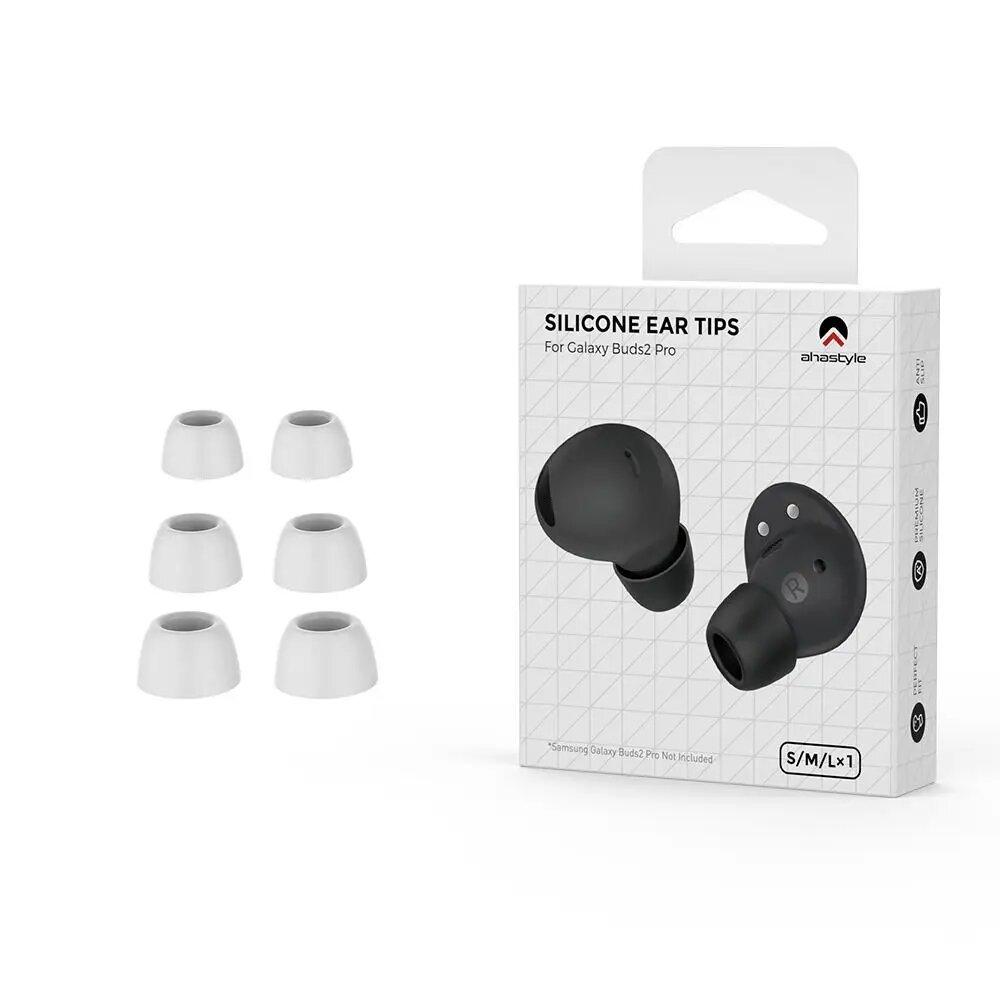 Силиконовые амбушюры для Samsung Galaxy Buds 2 Pro, 3/6 пар 3Pairs, White