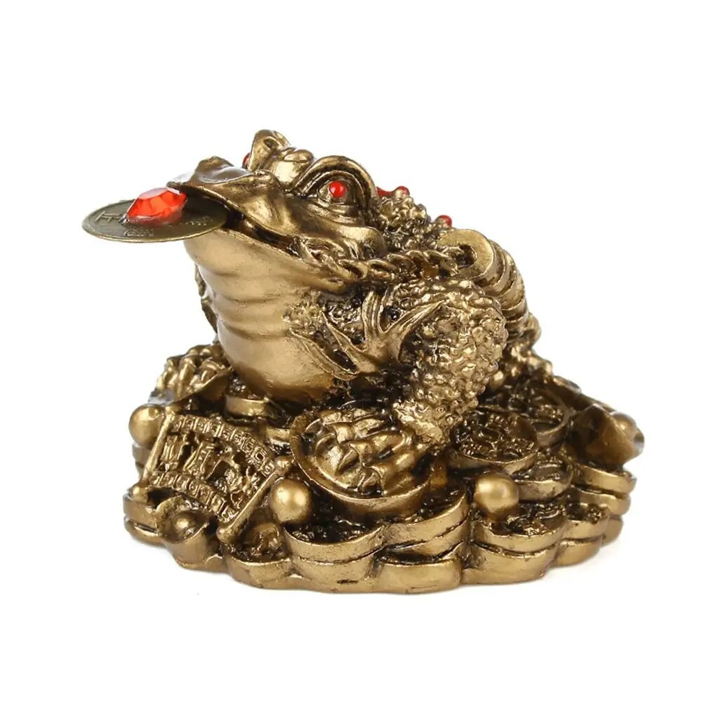 Латунная статуэтка лягушки, Bronze