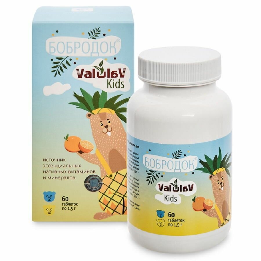 Бобродок ValulaV Kids №60 таб (Сашера-мед)