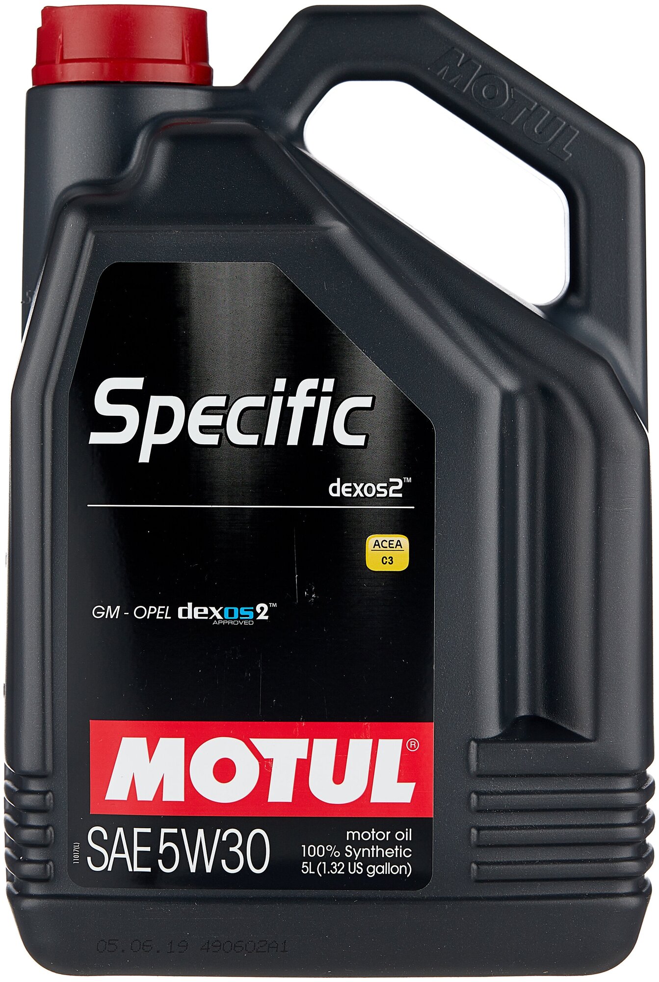 Минеральное моторное масло Motul Specific dexos2 5W30, 5 л, 1 шт.