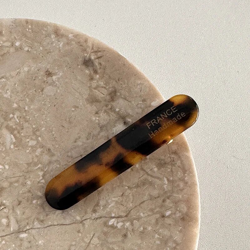 Заколка для волос черепаховая 01Deep tortoiseshell, Франция