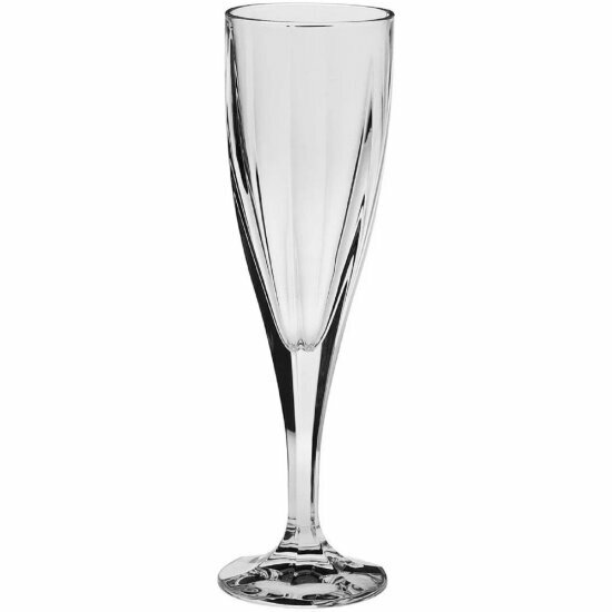 Набор фужеров для шампанского Crystal Bohemia VICTORIA, 180 мл (набор 6 шт.), хрусталь