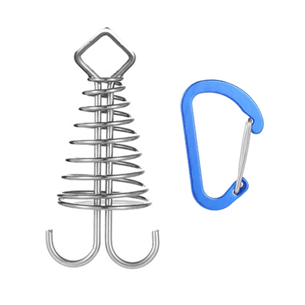 Палатка, Кемпинговый восьминоговый зажим - синий - квадратный, 10 штук