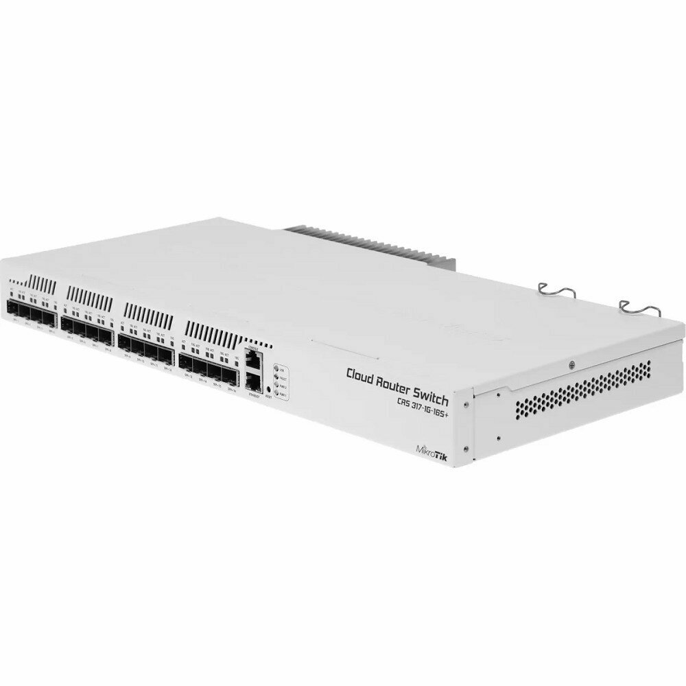 Коммутатор MikroTik CRS317-1G-16S+RM гигабитный управляемый L3, 1xRJ45 1Гбит/с, 16xSFP+ 10Гбит/с, 1xConsol, RouterOS L6+SwOS, 1U rackmount