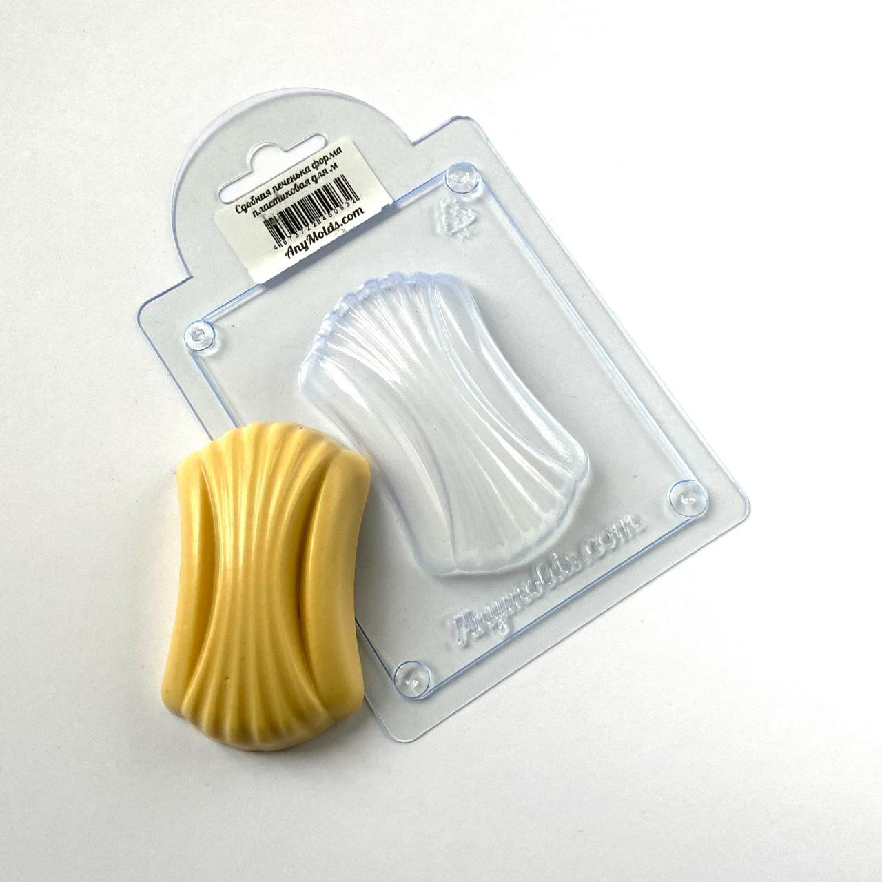 Сдобная печенька форма пластиковая для мыла