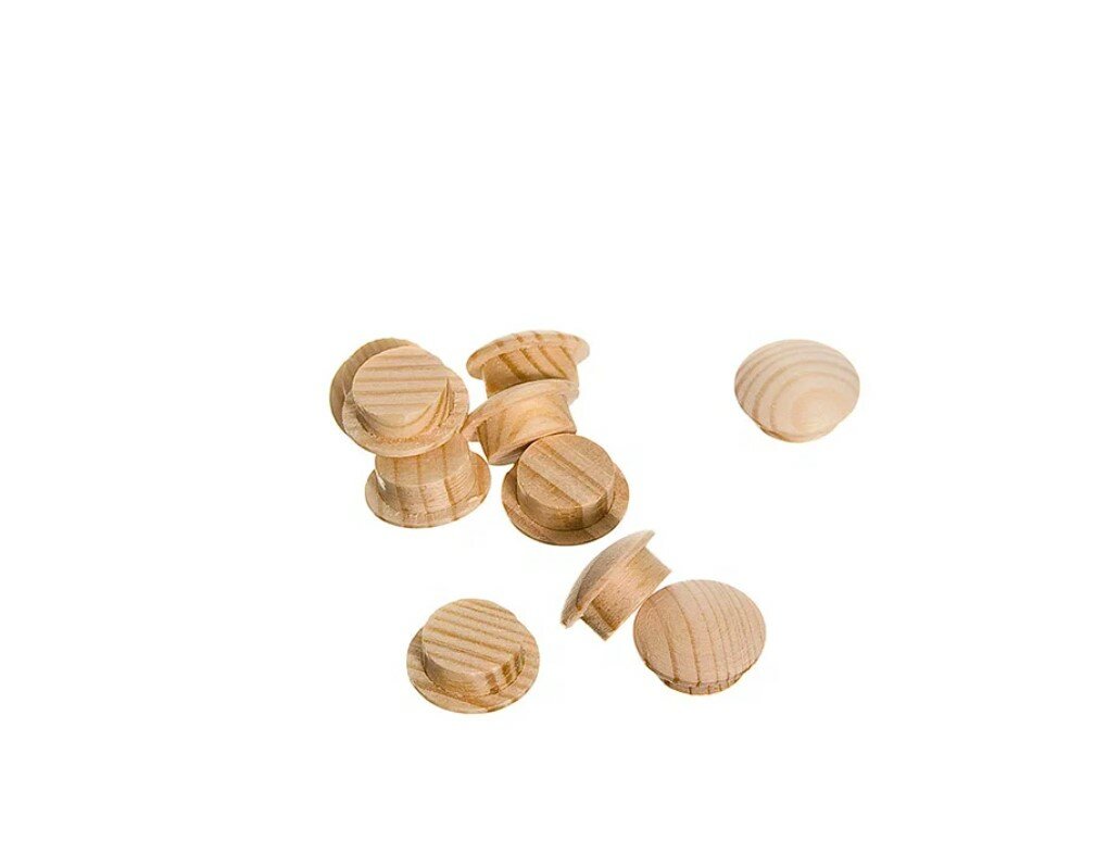 Заглушка для скрытия видимых мест крепежа, d8 мм сосна (10 шт.)