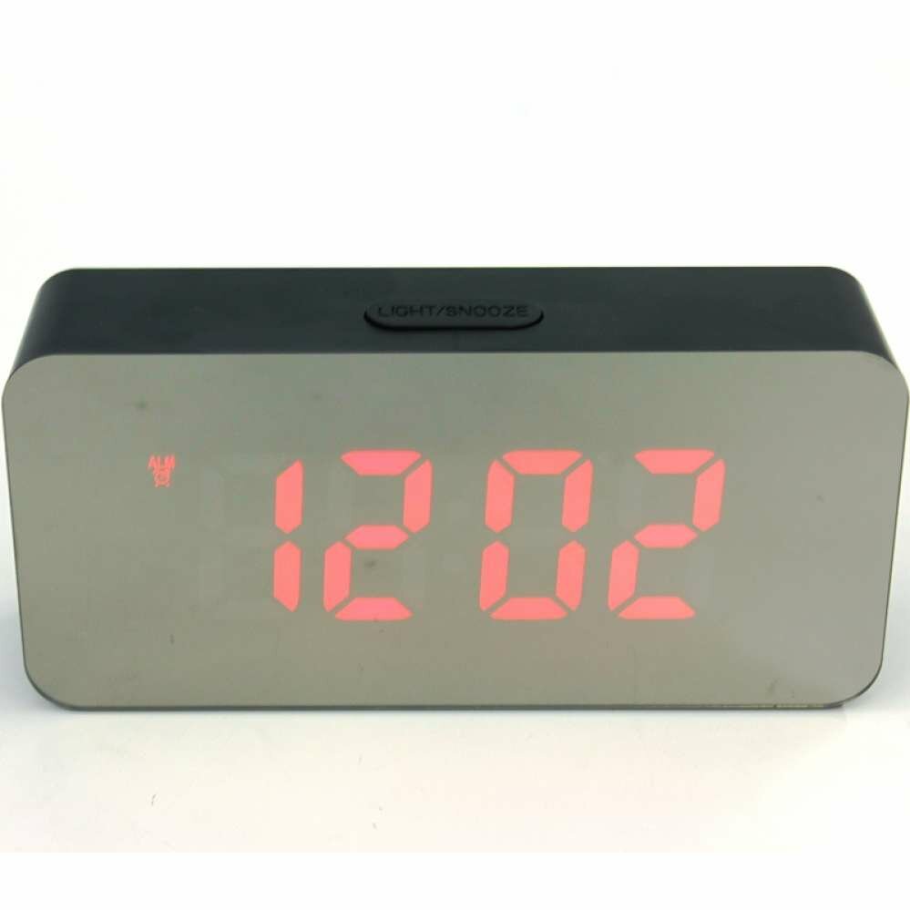 Настольные часы DS-3622L красный zal
