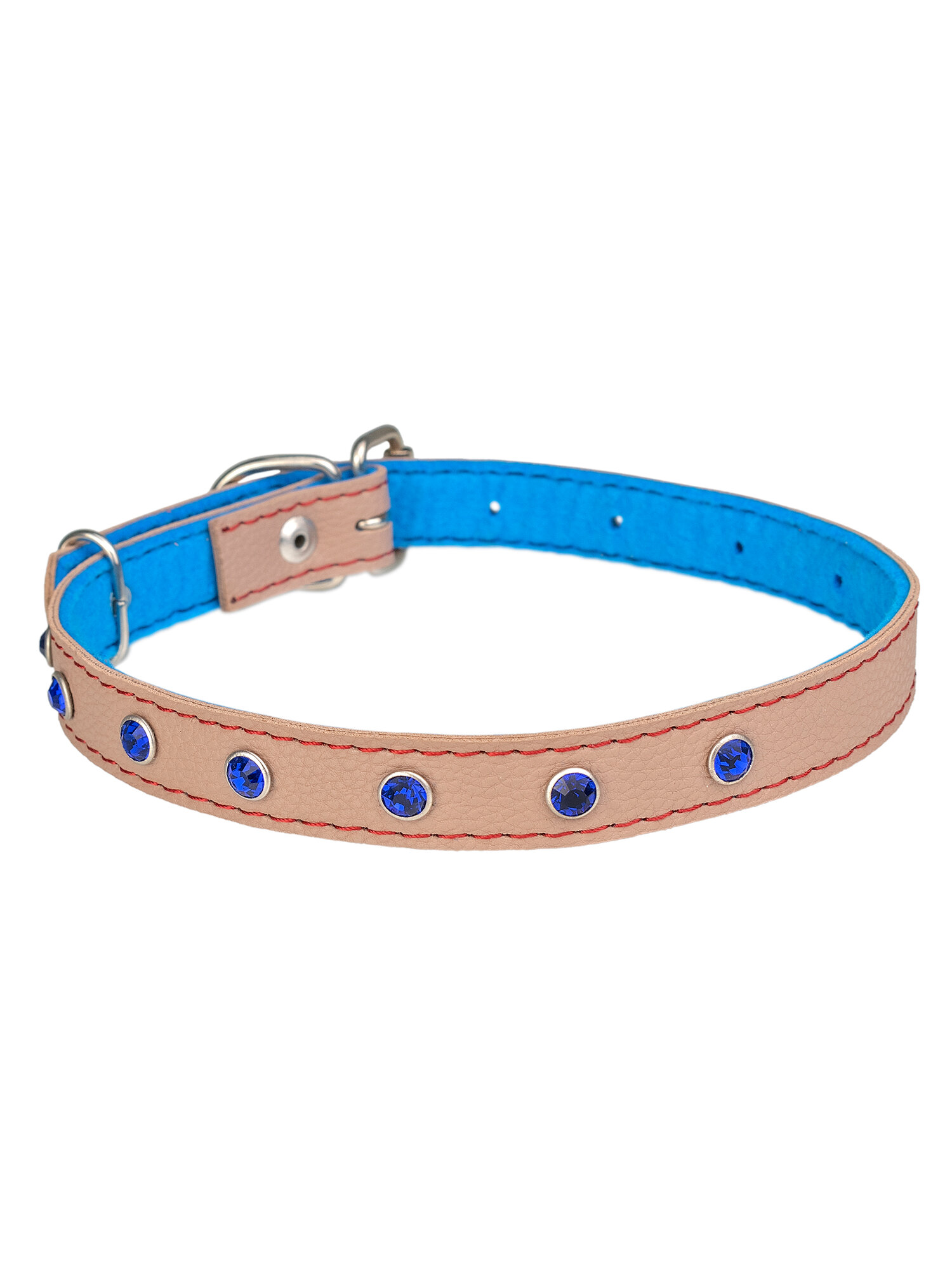 Ошейник со стразами 15 мм