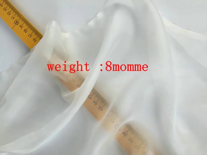 Шелковая шифоновая ткань esasilk 100% шелк для пошива 114cm width, 8momme
