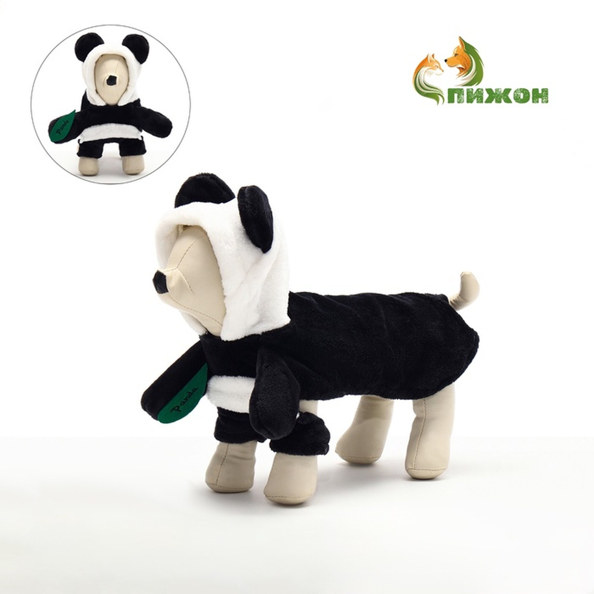 Костюм "Панда", размер L (ДС 40, ОГ 53, ОШ 30 см, вес 10-15 кг)