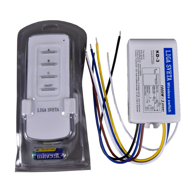 Пульт управления LIGA SVETA 3 канала 220В 1000Вт на канал