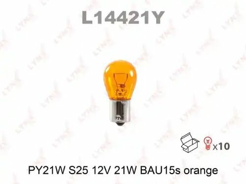 Лампа поворот PY21W 12V (BAU15s)