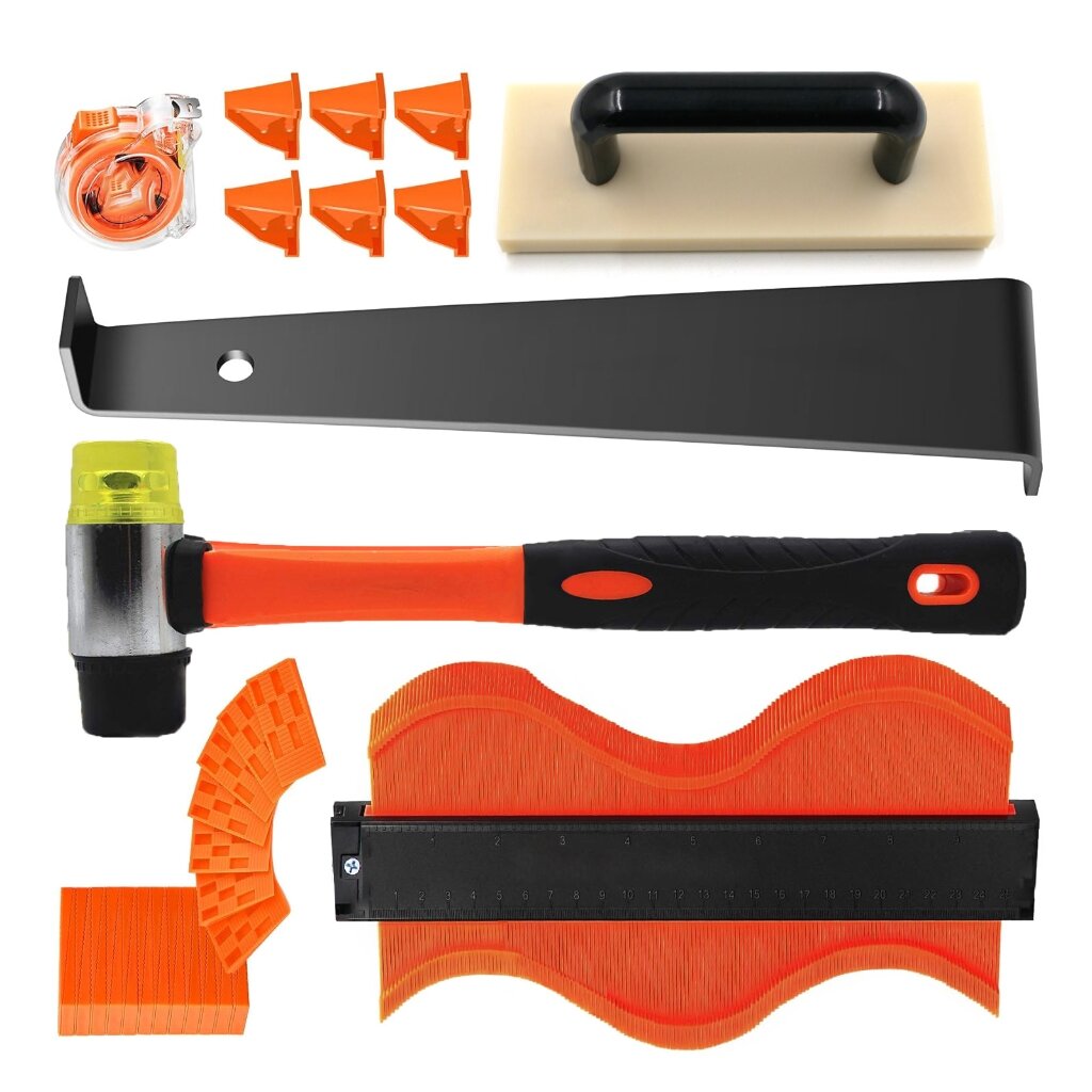 Набор для укладки ламината, 36 предметов, полный набор, инструмент для укладки пола, паркет, виниловый пол, ламинат, инструмент для ламината