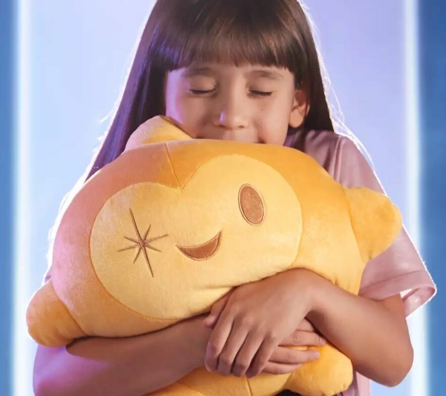 Мягкая игрушка подушка звезда из мультфильма Заветное желание интерактивная