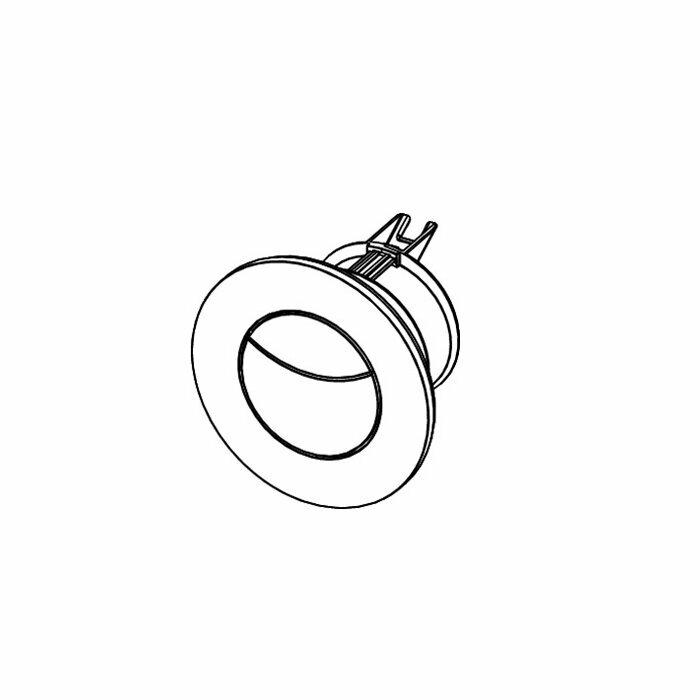 TECEflushpoint Панель смыва пневмо, 2 клавиши, круглая хром матовый