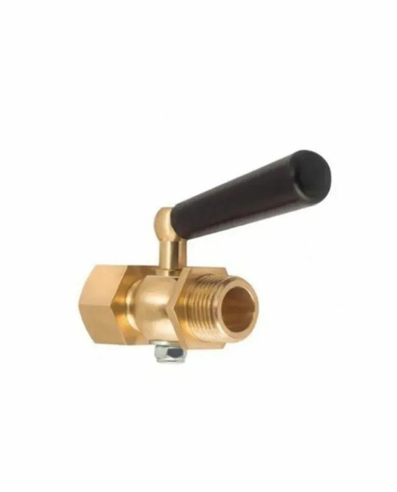 Кран трехходовой для манометра М20х1.5 ВН-НР с фторопластовой прокладкой и натяжной гайкой росма