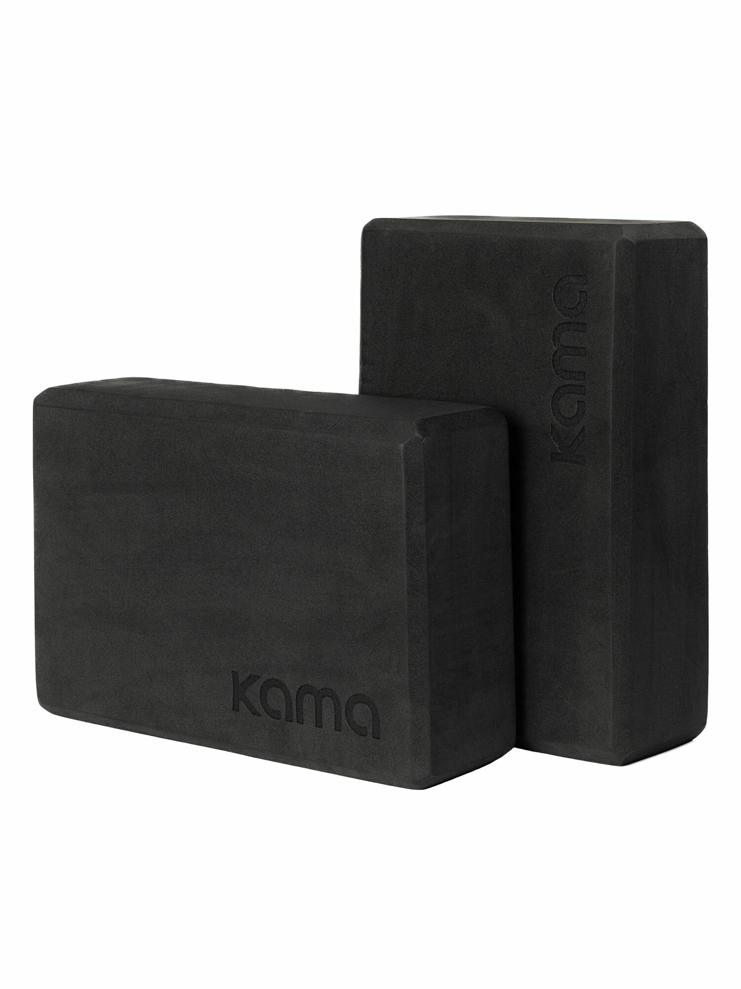 Блоки для йоги и фитнеса, Kama, 2 шт, черный