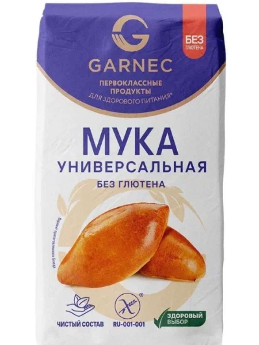 Мука универсальная без глютена Garnec 600г