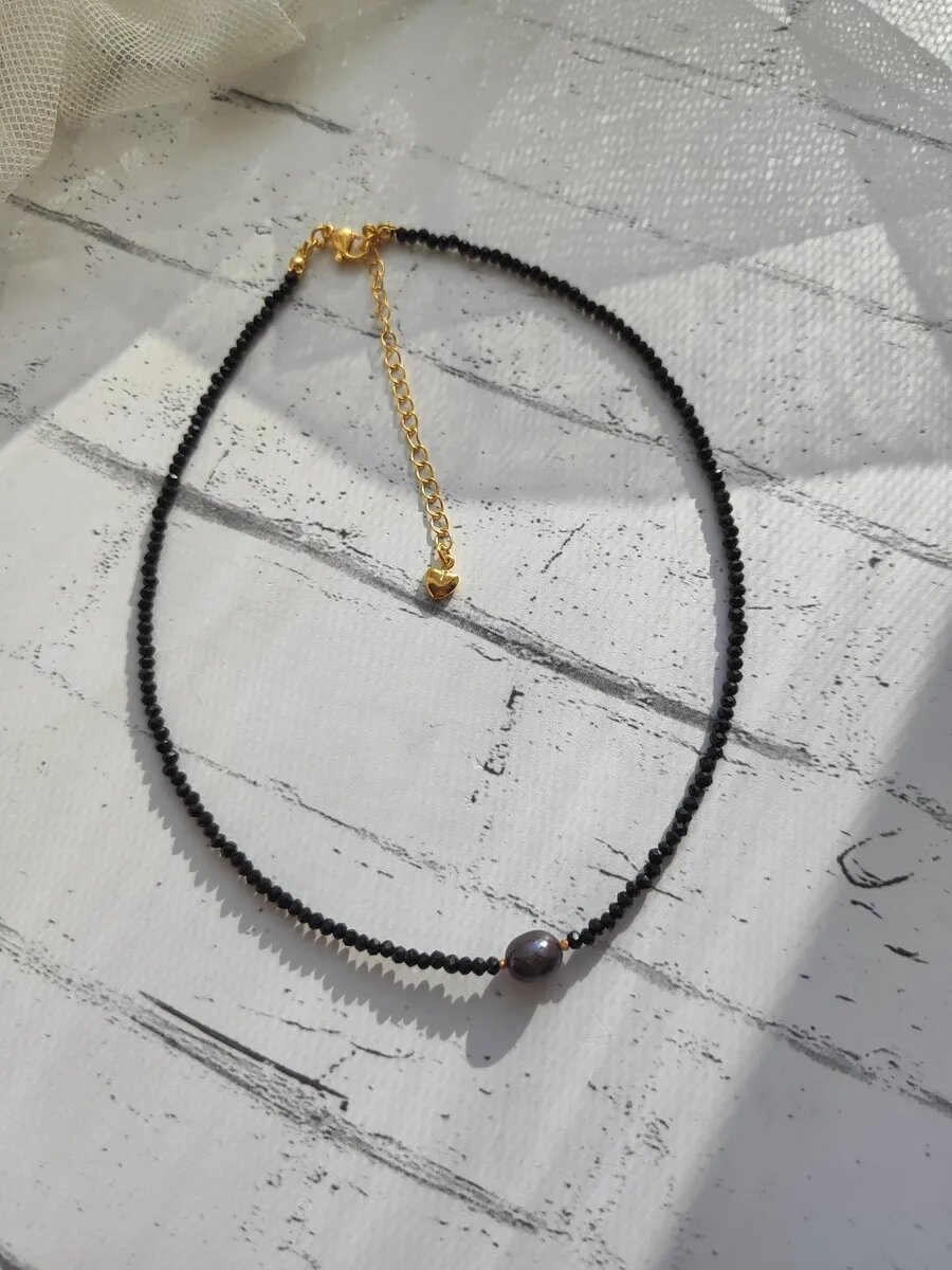 Чокер, жемчуг имитация