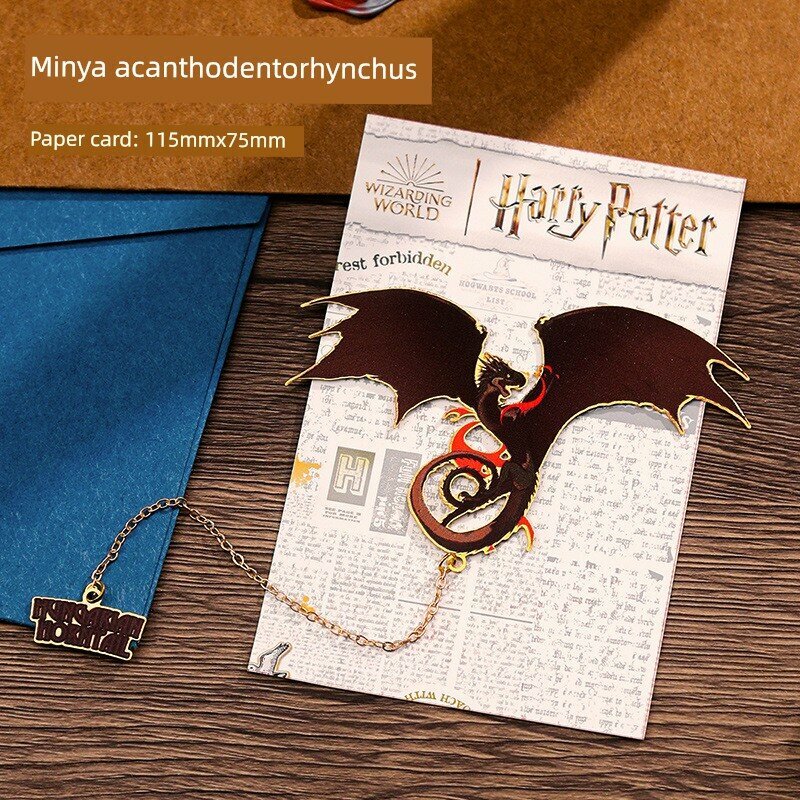 Оригинальные товары по мотивам Гарри Поттера, металлические закладки «Магическая академия», канцелярские принадлежности