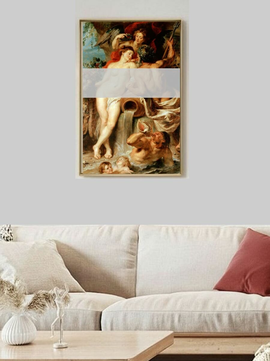 Картина на холсте "Рубенс, "Союз Земли и Воды" 40х60