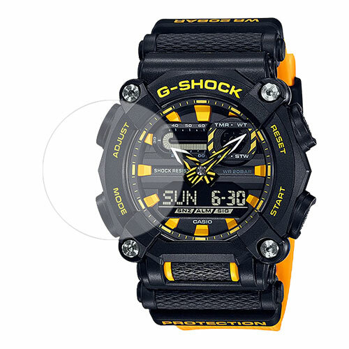 Скрин Мобайл защитный экран для часов Casio GA-900A-1A9 из гидрогелевая плёнка прозрачная