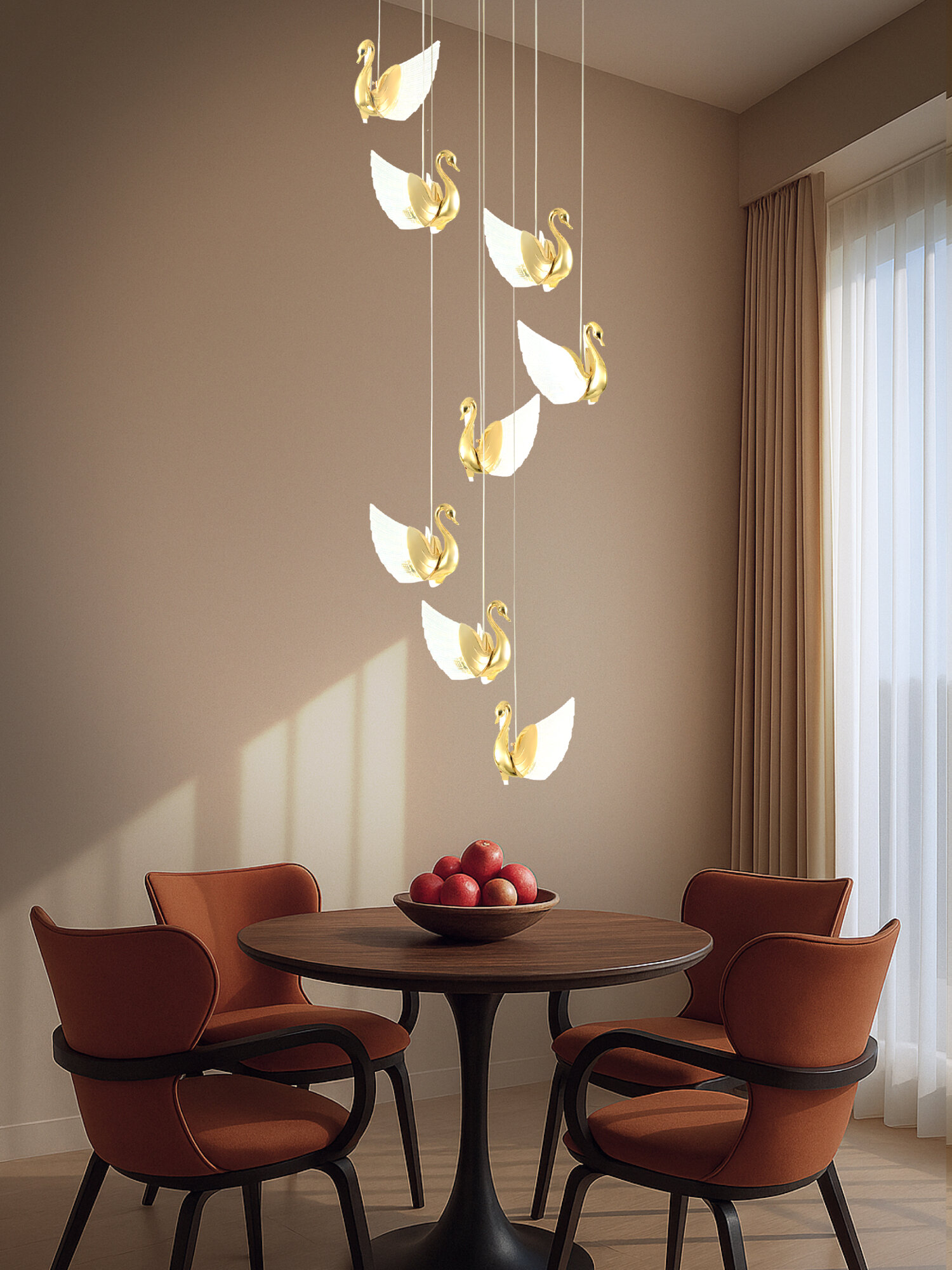 Ritter Люстра потолочная светодиодная подвесная бёрди декоративная с птицами ЛЕД