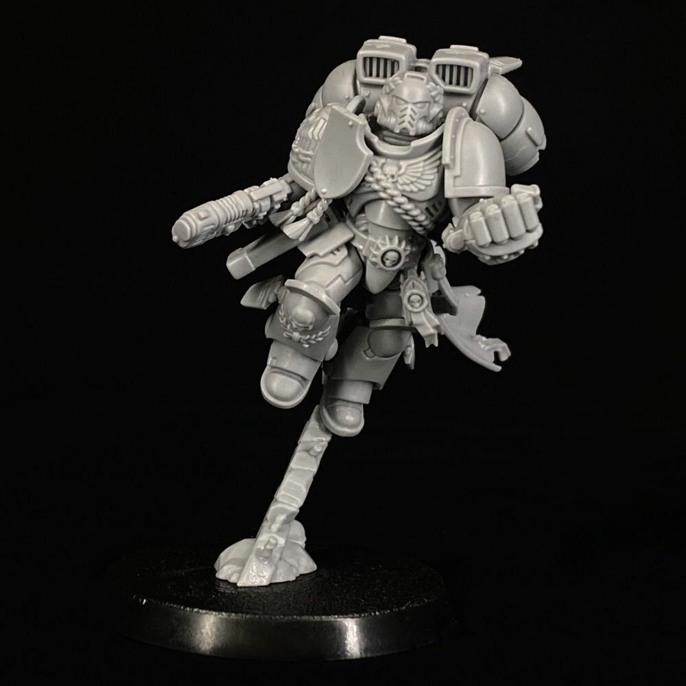Primaris captain with jump pack миниатюра по вселенной warhammer 40000