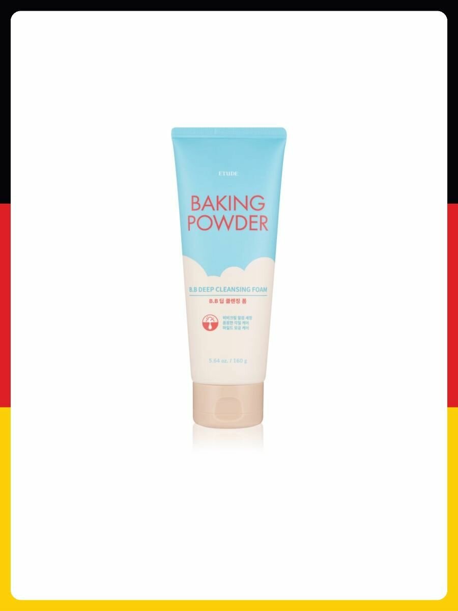 Средство для умывания Etude Baking Powder deep cleansing cream foam with peeling effect, 160 г
