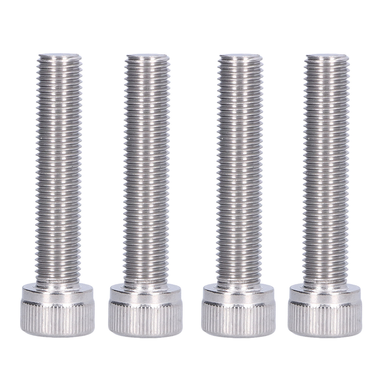 4 винта с шестигранной головкой под ключ из нержавеющей стали A2 с мелким шагом 1,25 мм, крепежные элементы M10x45