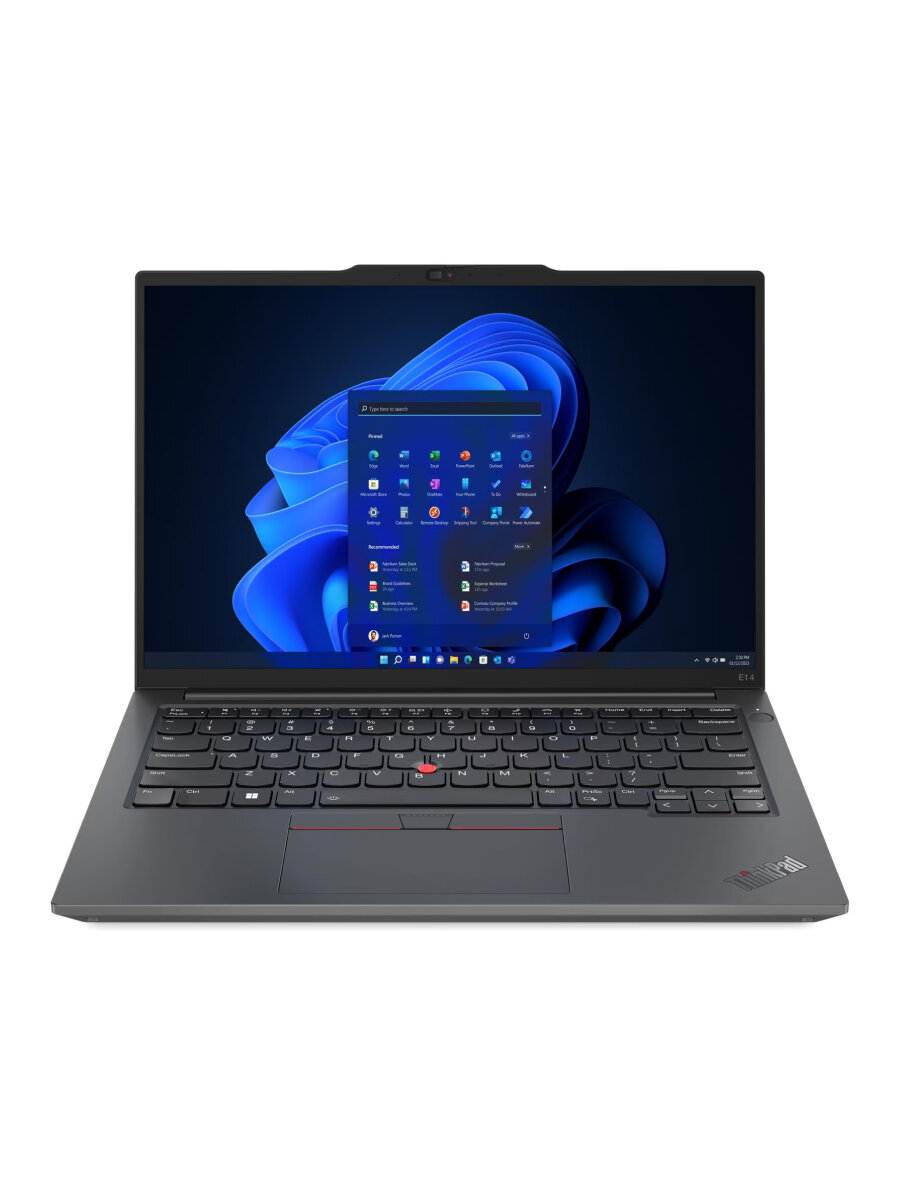 Ноутбук 14" IPS WUXGA LENOVO ThinkPad E14 G5 black (AMD Ryzen 5 7430U/16GB/512GB SSD/VGA int/FP/noOS) (21JR005RGQ)
