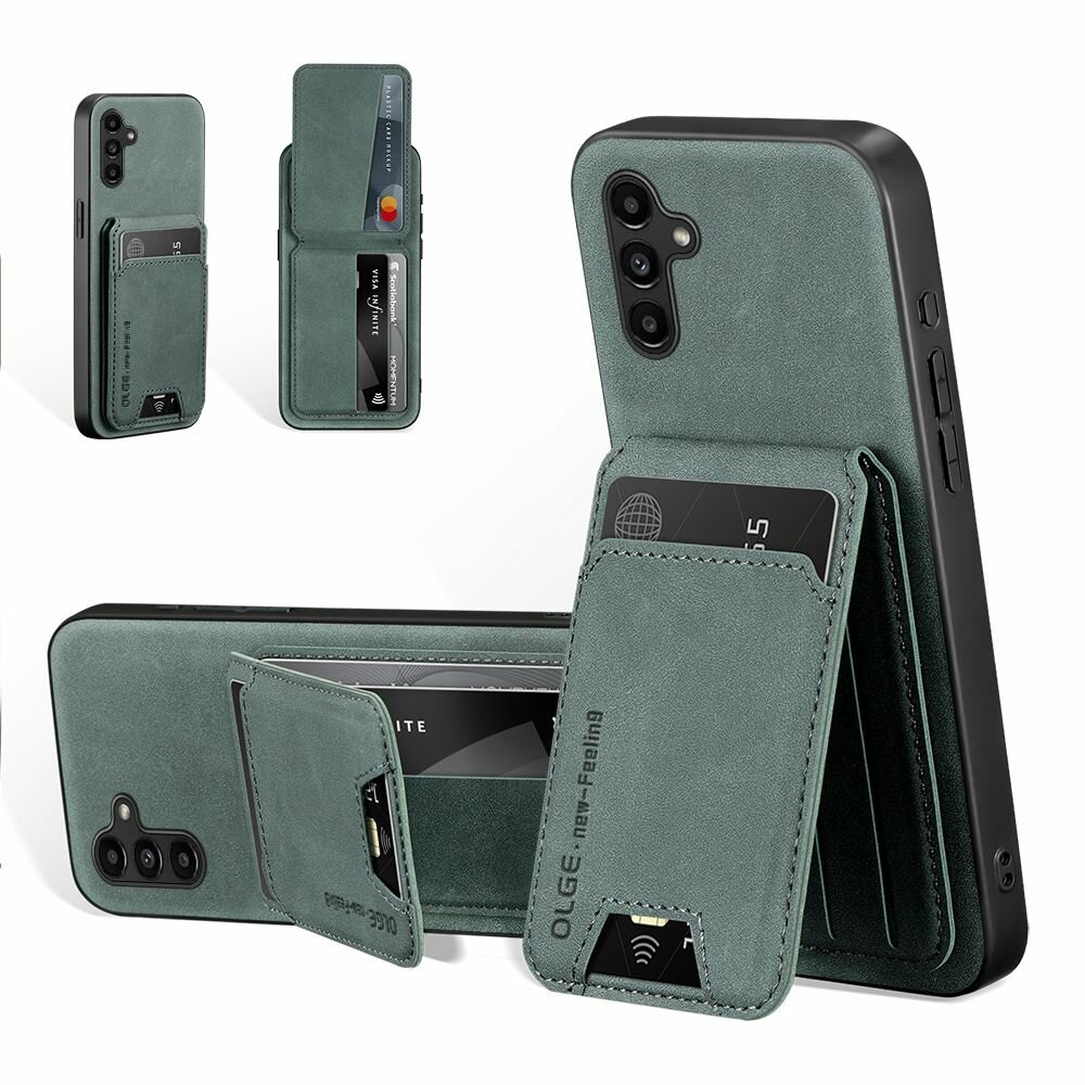 Картхолдер мужской на Samsung Galaxy A15(Самсунг Галакси А15) с MagSafe-Чехол бумажник