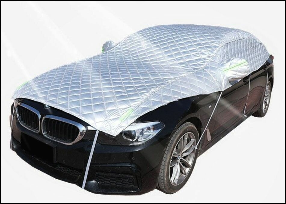 Накидка - чехол на машину от солнца, снега и льда. Универсальная защита чехол-шторка.