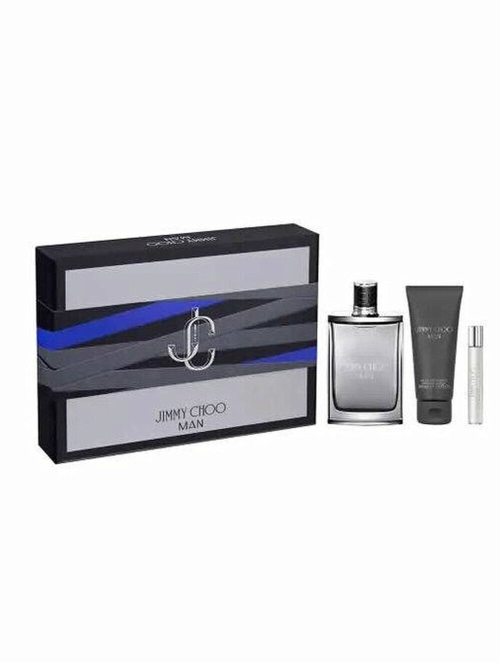Набор подарочный мужской Jimmy Choo Туалетная вода 100мл, мини-спрей 7,5мл, гель для душа 100мл