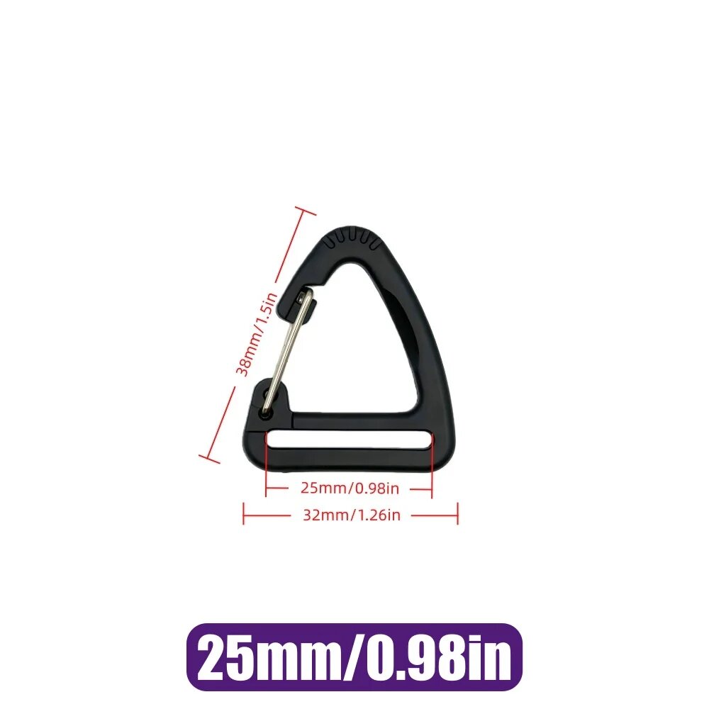 Пластиковые пружинные оттяжки, крючки для ключей, брелок, пряжки для ремней, треугольный карабин для рюкзака, аксессуары «сделай сам»