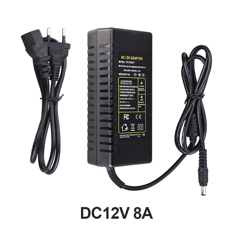 Трансформатор освещения DC12V 1A-10A 12V8A